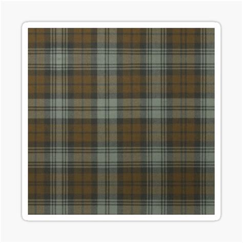 Black Watch Weathered Tartan Sticker By Tartans Redbubble