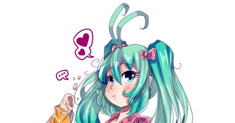 Anime Miku And Sweet Things Potetoartsのイラスト Pixiv