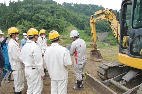 北信建設事務所建設業協会飯山支部主催で下高井農林高生が工事現場見学 北信濃新聞