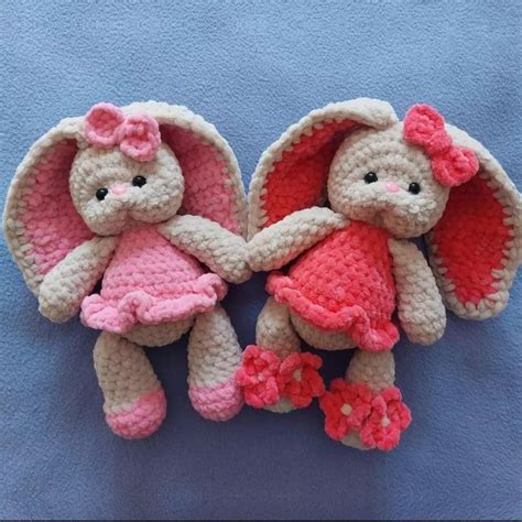 Зайчик из плюшевой пряжи — цена 600 грн в каталоге Мягкие игрушки Купить детские товары по