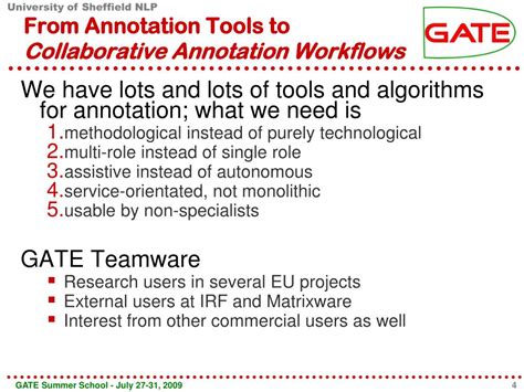 Ppt Teamware A Collaborative Web Based Annotation Environment
