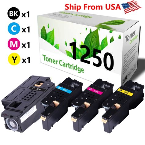 4 Packbcmy Compatible Dell 1250 Toner Cartridge For 1250c Printer Ebay