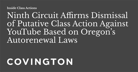 Ninth Circuit Affirms Dismissal Of Putative Class Action Against