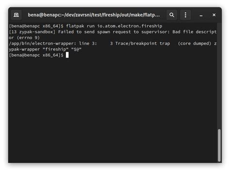 electron forge issue r flatpak