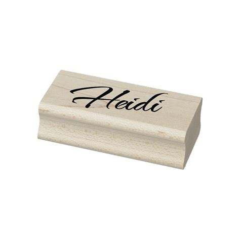 Heidi Name Cursive Decorative Script Font Rubber Stamp Zazzle Cursive Script Fonts Name In
