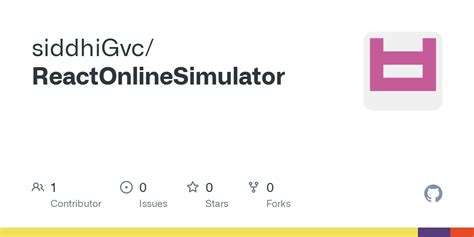 Github Siddhigvc Reactonlinesimulator
