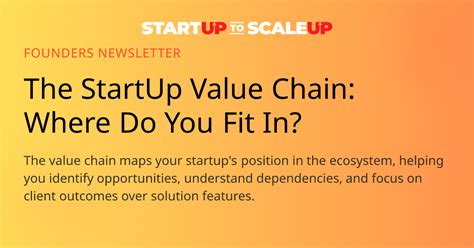 Startup Value Chain Mapping Your Place For Client Success Startup To Startup Value Chain Mapping Your Place For Client Success Startup To