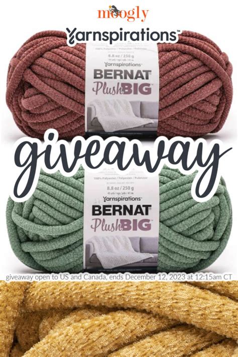 Bernat Plush Big Giveaway Win 3 Skeins On Moogly