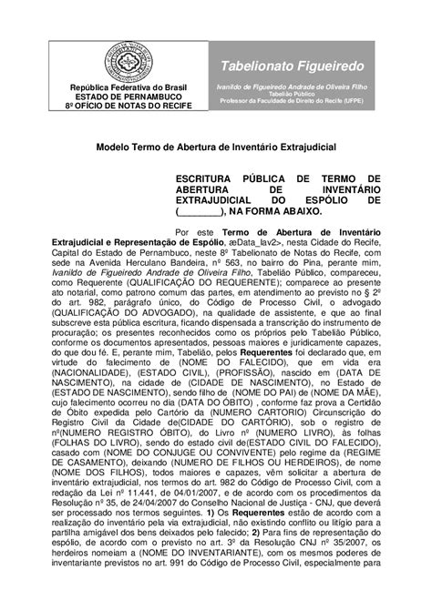 Topo imagem inventário extrajudicial modelo br thptnganamst edu vn