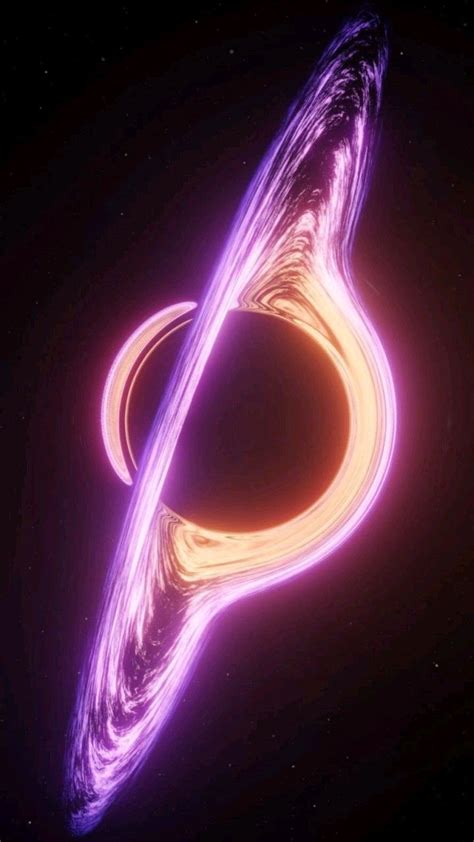 Purple Object With Light Streaks