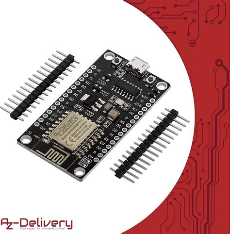 AZDelivery 3 X NodeMCU Lolin V3 Module ESP8266 ESP 12E WIFI Development