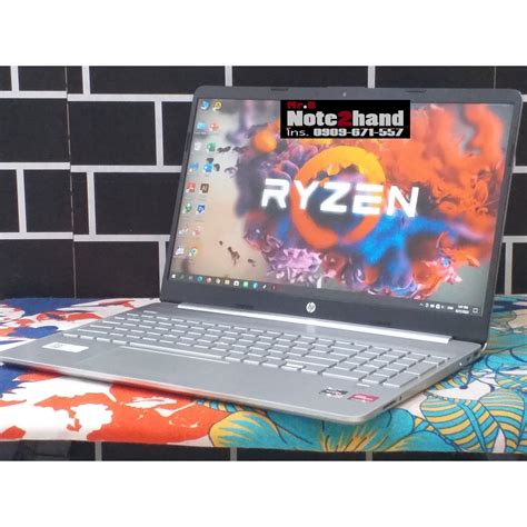 โน๊ตบุ๊คมือสอง Hp Cpu Amd Ryzen 7 5700u จอ15 6”ips แรม16 Nvme512 การ์ดจอ Vega 8 ประกันศูนย์