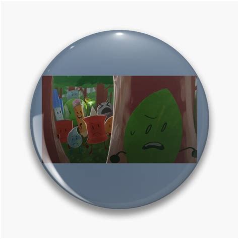Bfdi Leafy Chase Scene Pin For Sale By Msbonnie Redbubble