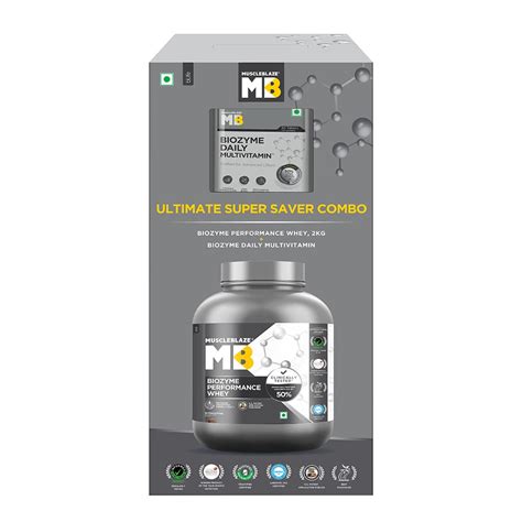 Muscleblaze Biozyme Performance Rich Chocolate 2 Kg And Biozyme Daily
