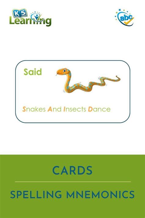 Spelling Mnemonics For Commonly Used Words Artofit