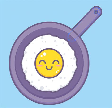 일러스트 귀여운 계란후라이 일러스트 그리는 방법