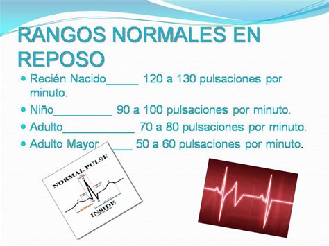Primeros Auxilios RANGOS NORMALES DE LOS SIGNOS VITALES