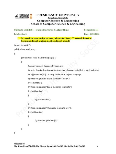 Day2lab Contentarray Operations Using Java Pdf Computer