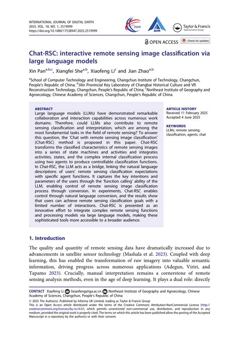 Pdf Chat Rsc Interactive Remote Sensing Image Classification Via Large Language Models