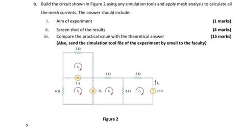 Solved B Build The Circuit Shown In Figure Using Any Chegg