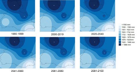 The Spatial Analysis Average Of Annual Rainfall In 20 Year Period