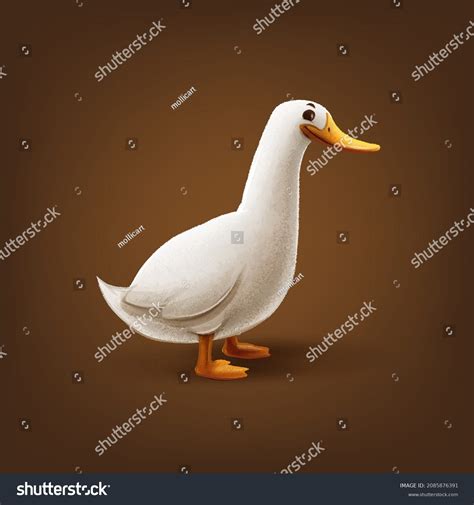 Cute Duck Character Cartoon เวกเตอร์สต็อก ปลอดค่าลิขสิทธิ์