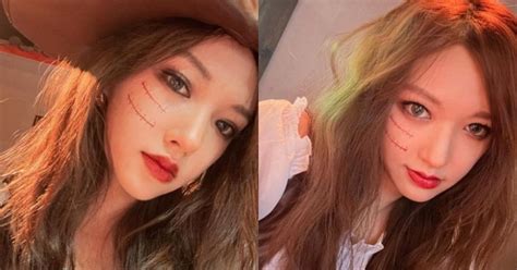 Cosmic Girls Member Cheng Xiao Posts Halloween Party Pictures Dipecokr