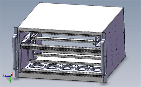 钣金机箱机柜6u机箱solidworks 2015模型图纸下载 懒石网