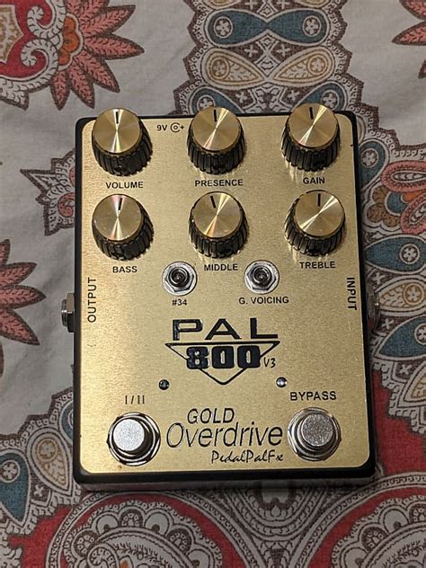 Pedalpalfx Pal800 V3 Gold Overdrive Slash Jcm 800 34 Tone Reverb