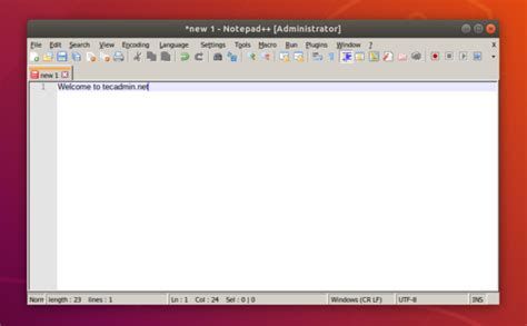 How To Install Notepad On Ubuntu 18 04 TecAdmin