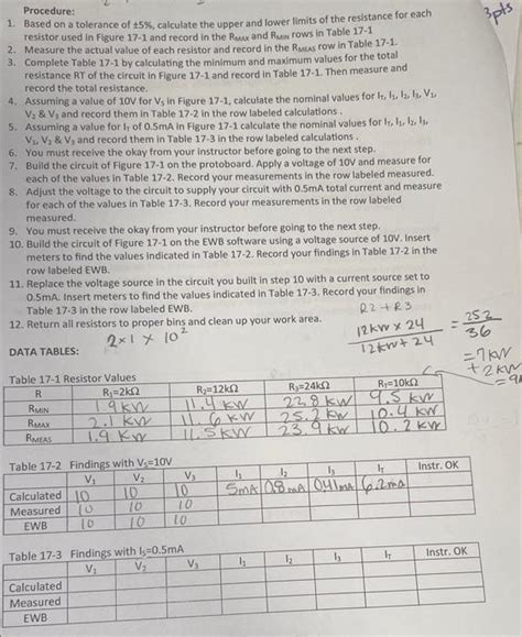 Solved Series Parallel Circuits Objective Analysis Of Chegg