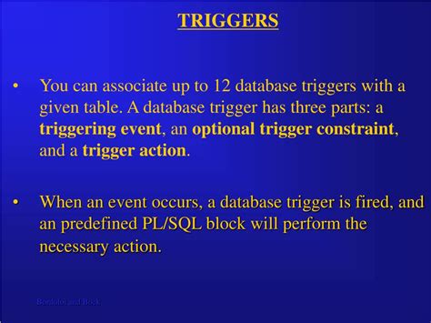 Ppt Procedures Functions And Triggers Powerpoint Presentation Id6890250