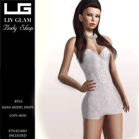 Second Life Marketplace Lg Bodyshop Summer 13 Kyla Asian Model Shape Demo