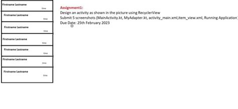 Solved Assignment1 Design An Activity As Shown In The Chegg