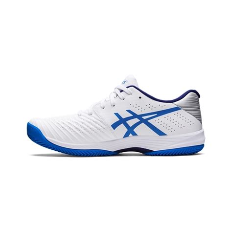 Asics Solution Swift FF Clay Padel White Electric Blue Mailat Fi