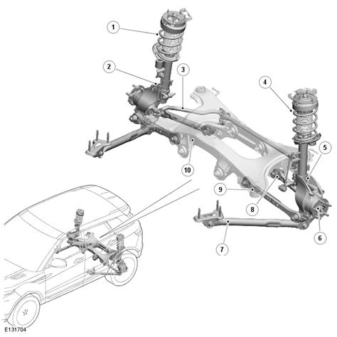 Range Rover Evoque Front Suspension Component Location System