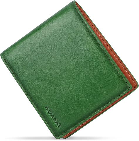 Amazon Atianni 財布 メンズ 2つ折り 本革 オイルドレザー 薄い ボックス型小銭入れ Rfid＆磁気スキミング防止 大