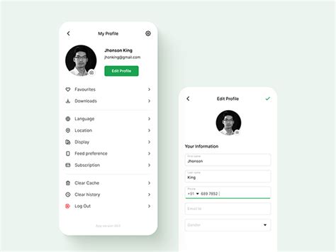 User Profile Ui Behance User Profile Ui Behance