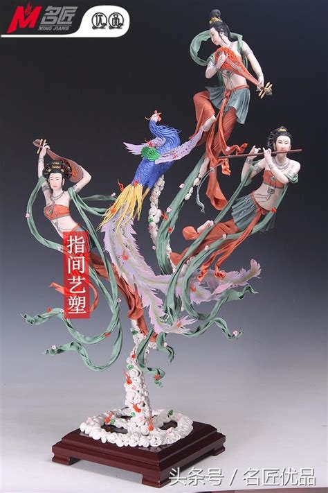 原創麵塑傳承軟陶技藝 敦煌飛天 天女下凡仙樂鳴 人間至樂 每日頭條