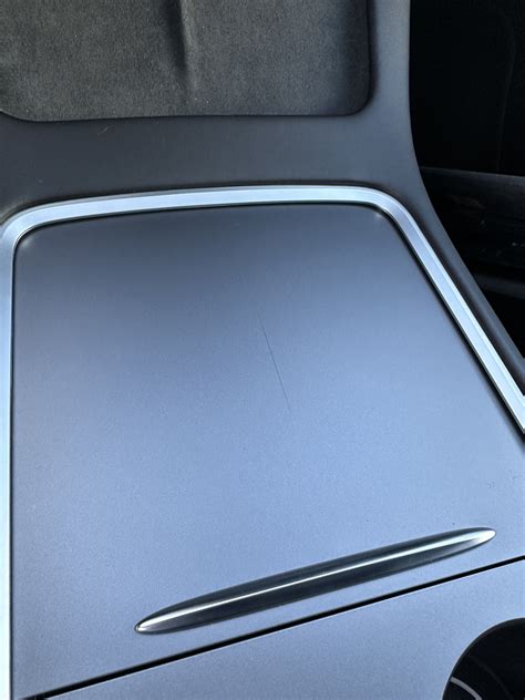 Console Slider Scratch Tesla Motors Club