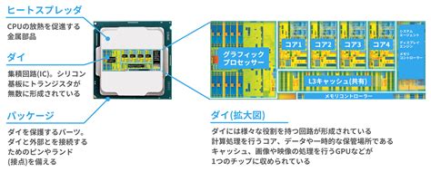 Cpuの構造：コア・ダイ・パッケージとは Chips Gadgets