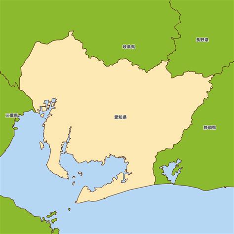 愛知県の地図 Map It マップ・イット