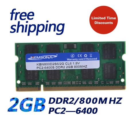KEMBONA DDR2 Notebook Laptop DDR2 2GB Ram With Brand And Original Chips 200pin 1 8V 16chips In