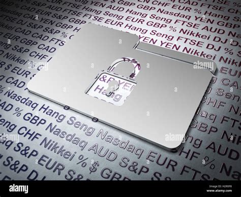 Business Concept Folder With Lock On Money Background Stock Photo Alamy