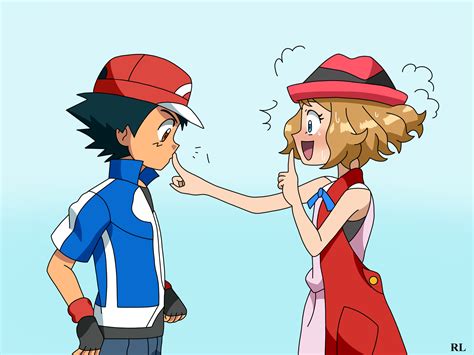 Ash Meets Serena Again By Spartandragon12 On Deviantart