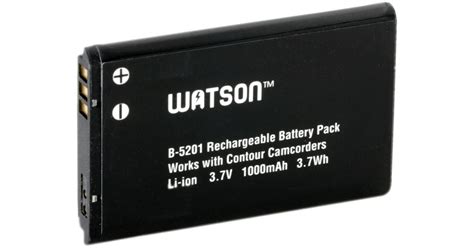 Watson BP CO Lithium Ion Battery Pack 3 7V 1000mAh B 5201 B H