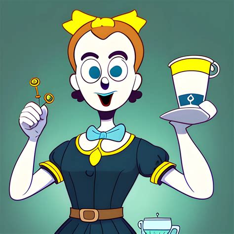 Draw Marie Curie In Cuphead Style With A Full Body Focus Make S Arthub Ai