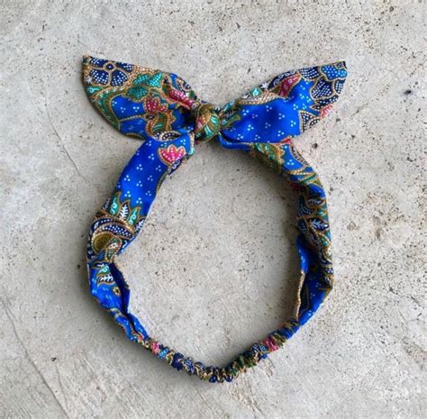 Batik Twilly With Elastic Headband • Turtle Conservation Society Of