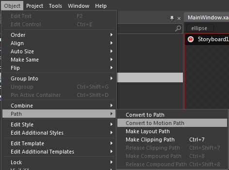 Visual Studio How To Create A Motion Path In Blend Stack