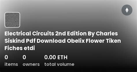 Electrical Circuits 2nd Edition By Charles Siskind Pdf Download Obelix